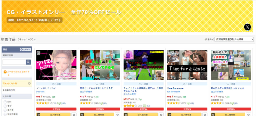 DLsite 2025年6月精選主題優惠 CG．插畫7折、遊戲．動畫週間折扣進行中 - 萌朧動漫情報網