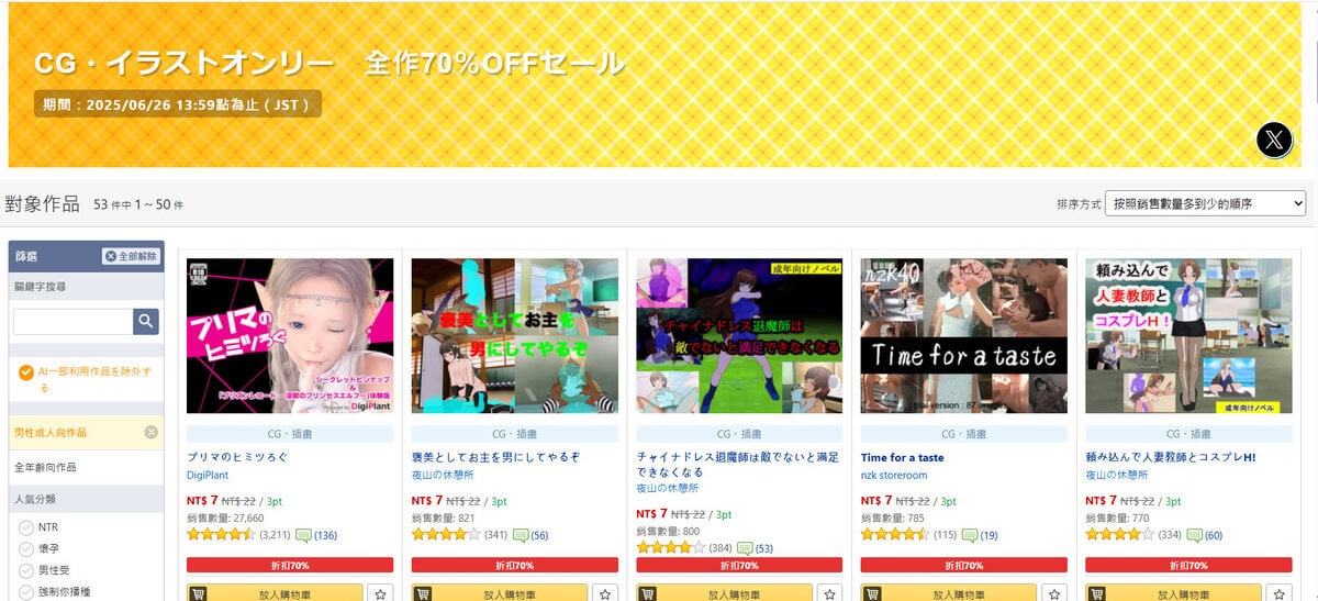 DLsite 2025年6月精選主題優惠 CG．插畫7折、遊戲．動畫週間折扣進行中 - 萌朧動漫情報網